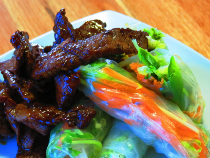 Beachside Personal Trainers | Beef and Black Bean Rice Paper Rolls ...